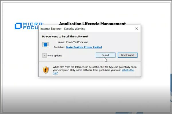 Micro Focus Application Lifecycle Management (ALM) | Provar Documentation