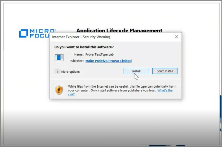 Micro Focus Application Lifecycle Management (ALM) | Provar Documentation
