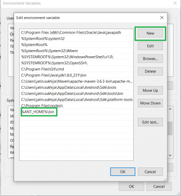 Setting Apache ANT Environment Variables | Provar