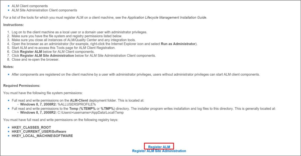 Micro Focus Application Lifecycle Management (ALM) | Provar Documentation