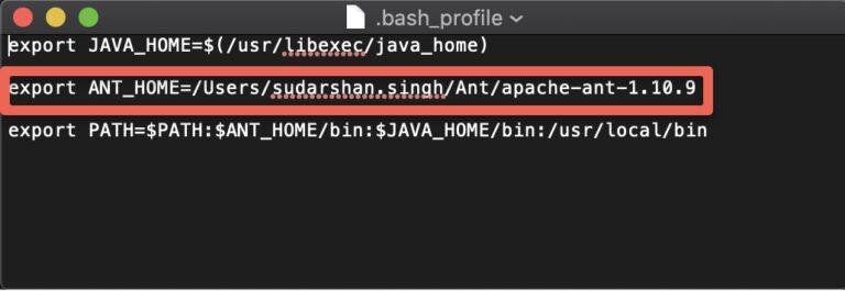 Setting Apache Ant Environment Variables Provar
