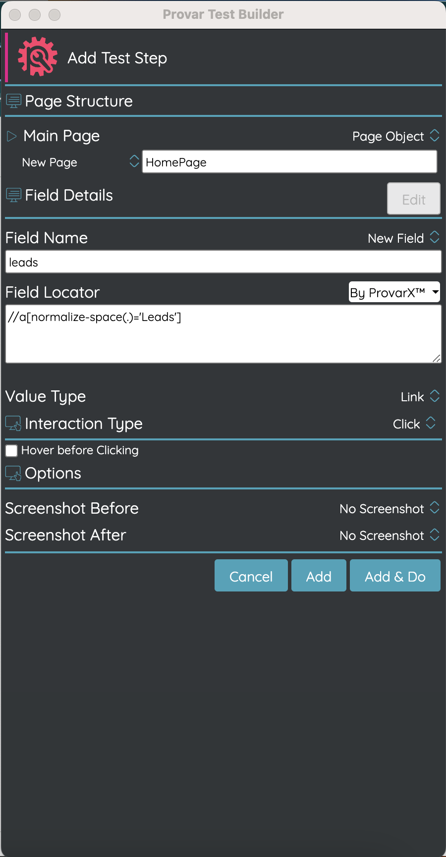 Mapping Non Salesforce Fields Provar Documentation