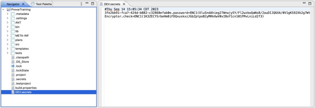 Secrets Management and Encryption | Provar Documentation