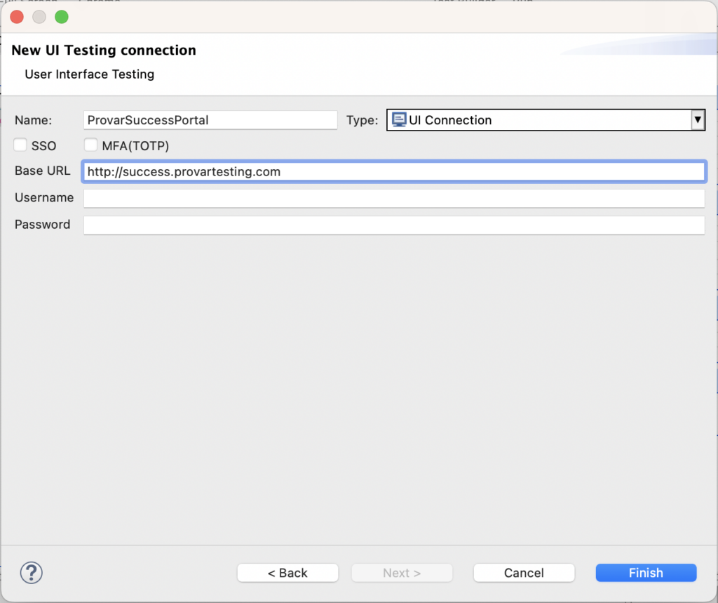 UI Connect | Provar Documentation