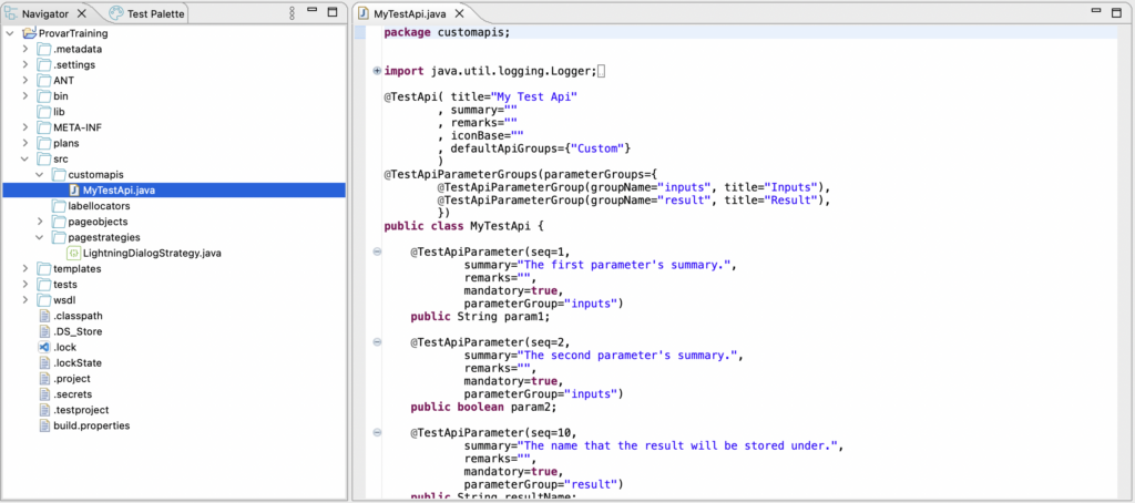Creating Custom APIs | Provar Documentation