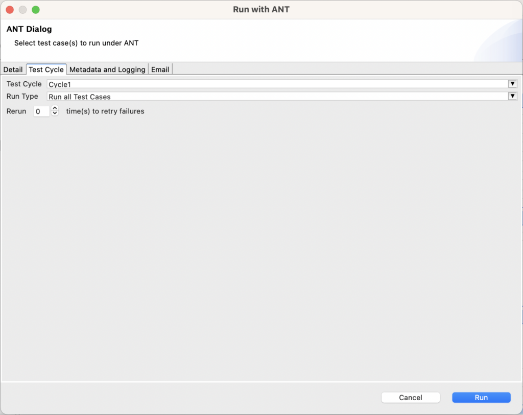 Test Cycles Provar Documentation