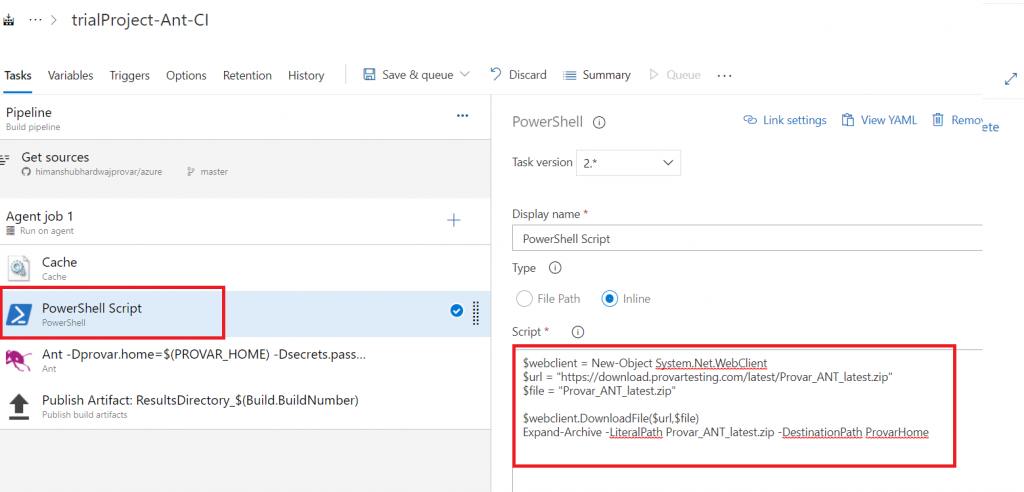 Running A Provar Ci Task In Azure Devops Pipelines Provar