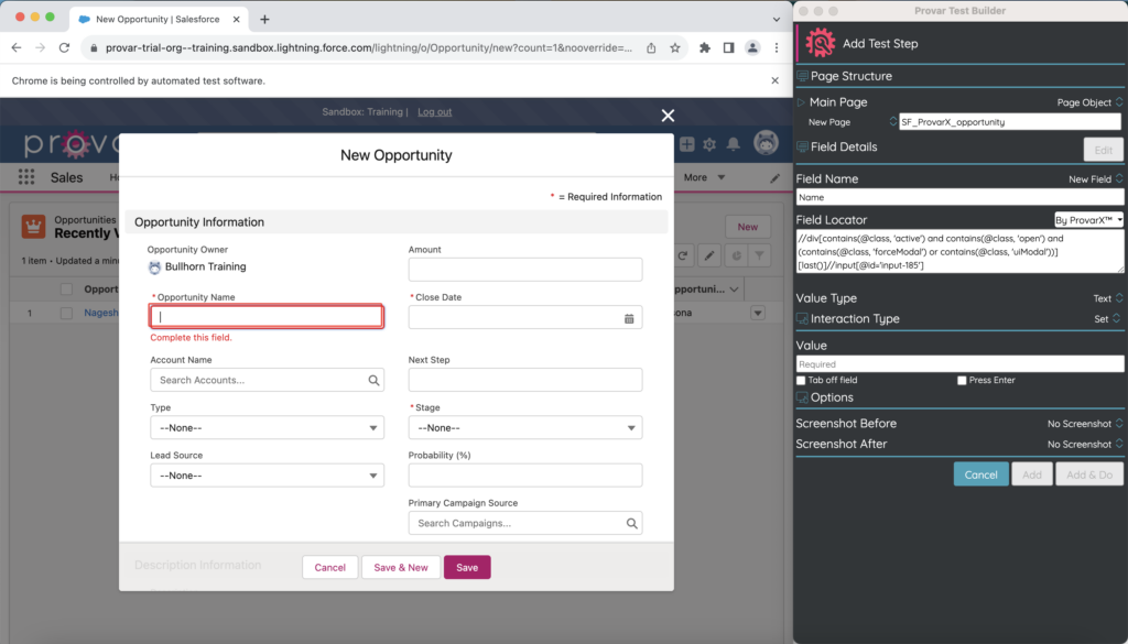 ProvarX™, Page Object Locators | Provar Documentation