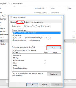Add Permissions to Edit Provar.ini File | Provar Documentation
