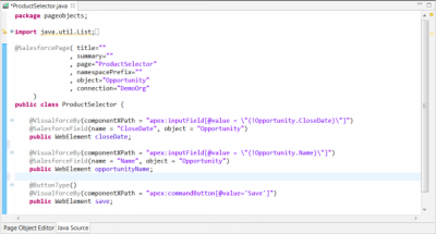 Maintaining Page Objects | Provar Documentation