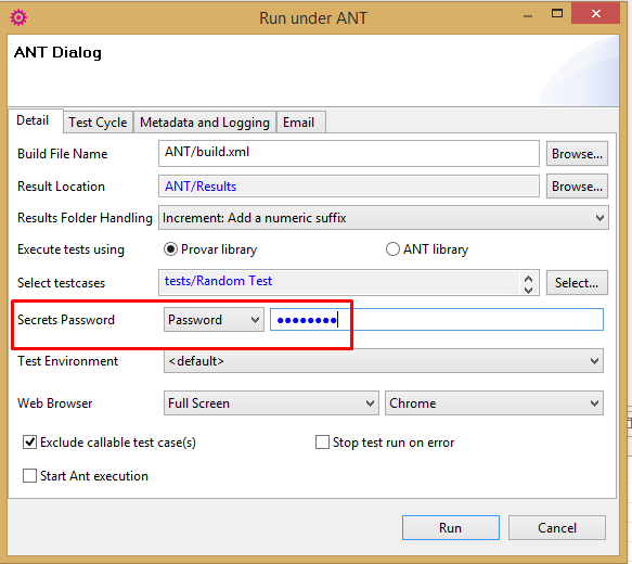 Secrets Management and Encryption | Provar Documentation