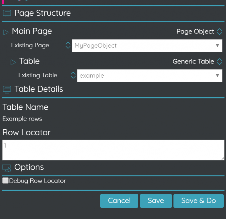 Custom Table Mapping,Table HTML | Provar Documentation