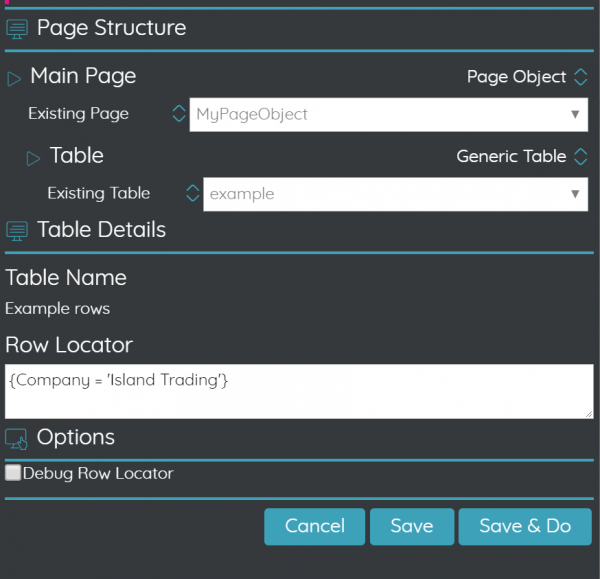 Custom Table Mappingtable Html Provar Documentation