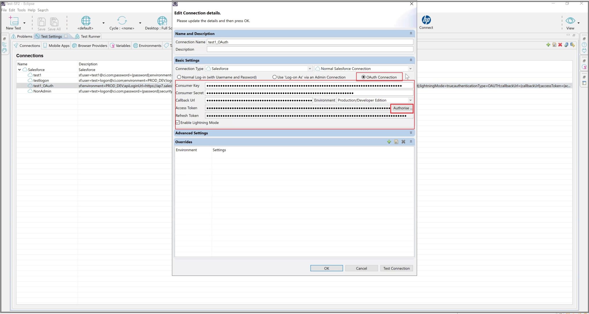 Adding a Salesforce OAuth(Web Flow) Connection | Provar Documentation