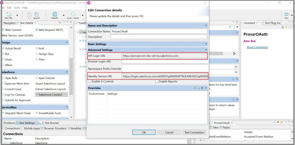 Adding A Salesforce Oauthweb Flow Connection Provar Documentation