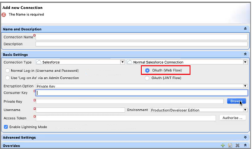 Adding a Salesforce OAuth(Web Flow) Connection | Provar Documentation