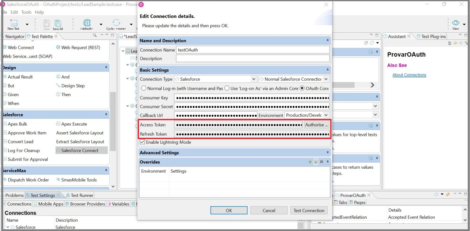 Adding a Salesforce OAuth(Web Flow) Connection | Provar Documentation