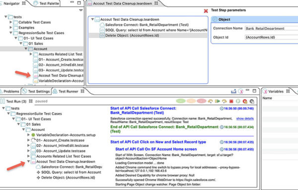 Setup and Teardown Test Cases | Provar Documentation