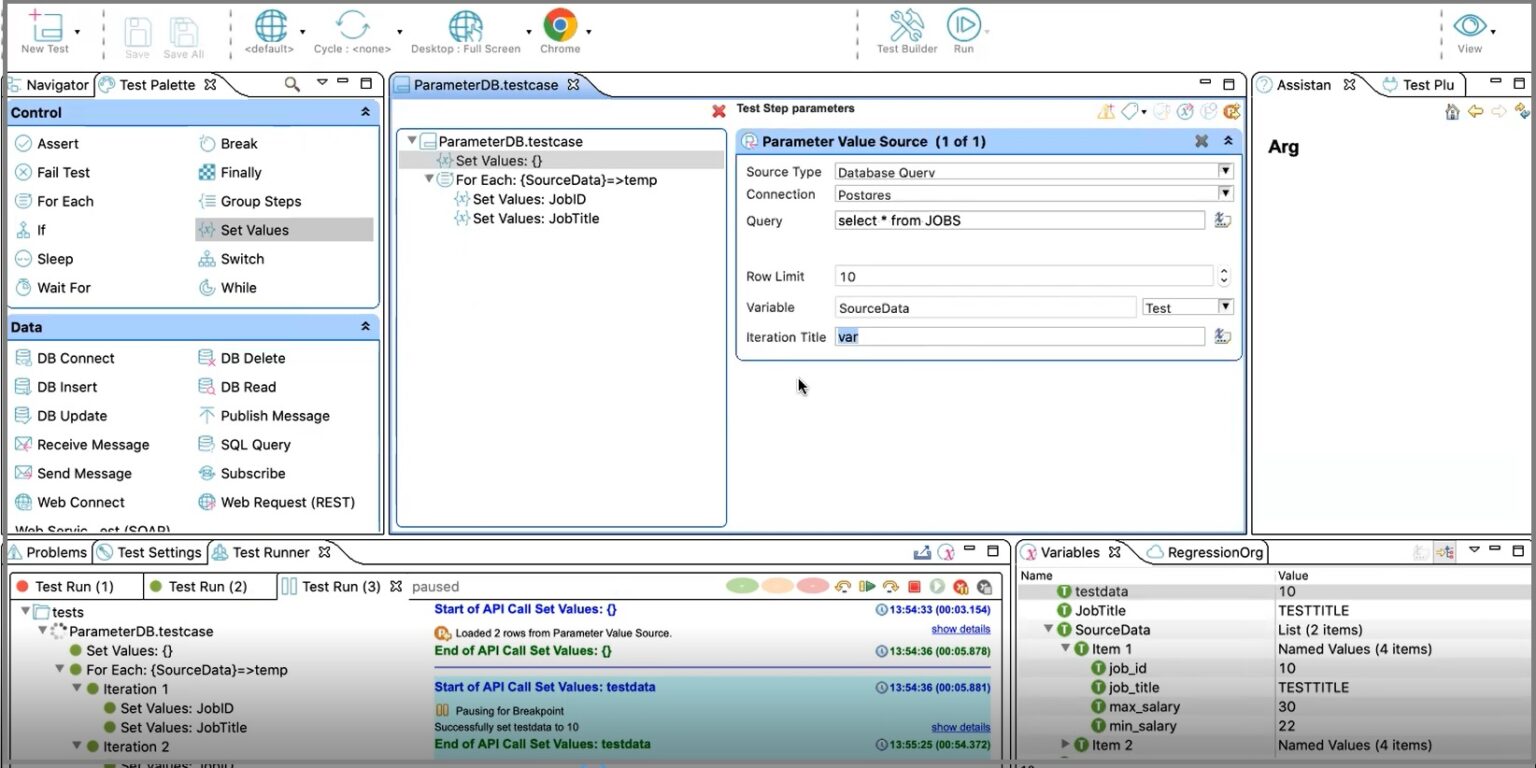 Reading Data from Database Query Results | Provar