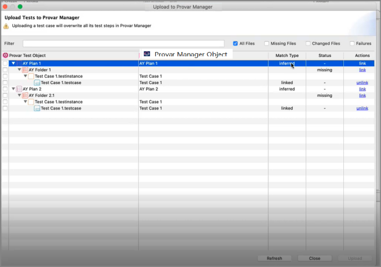 Provar Manager Filters | Provar Documentation