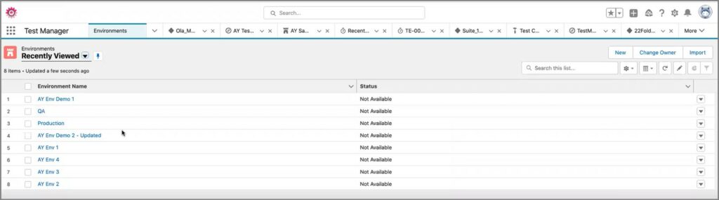Provar Manager Filters | Provar Documentation
