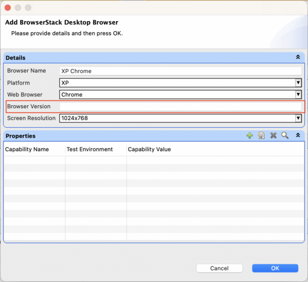 Browserstack Desktop Configuration Provar Documentation