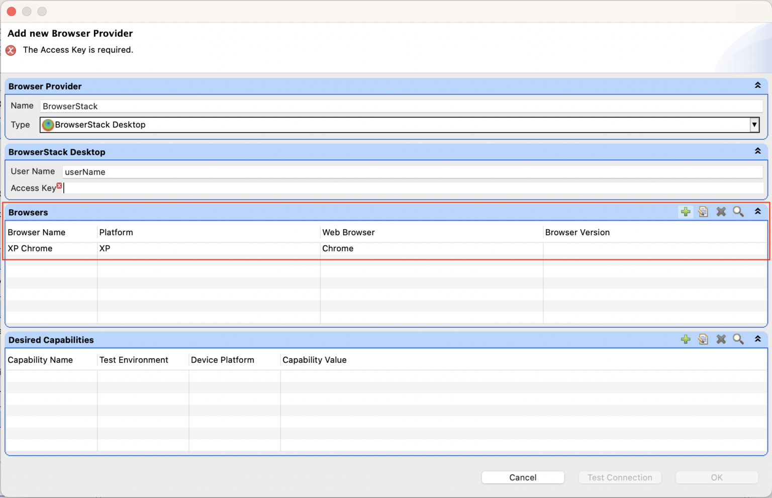 BrowserStack Desktop Configuration | Provar Documentation