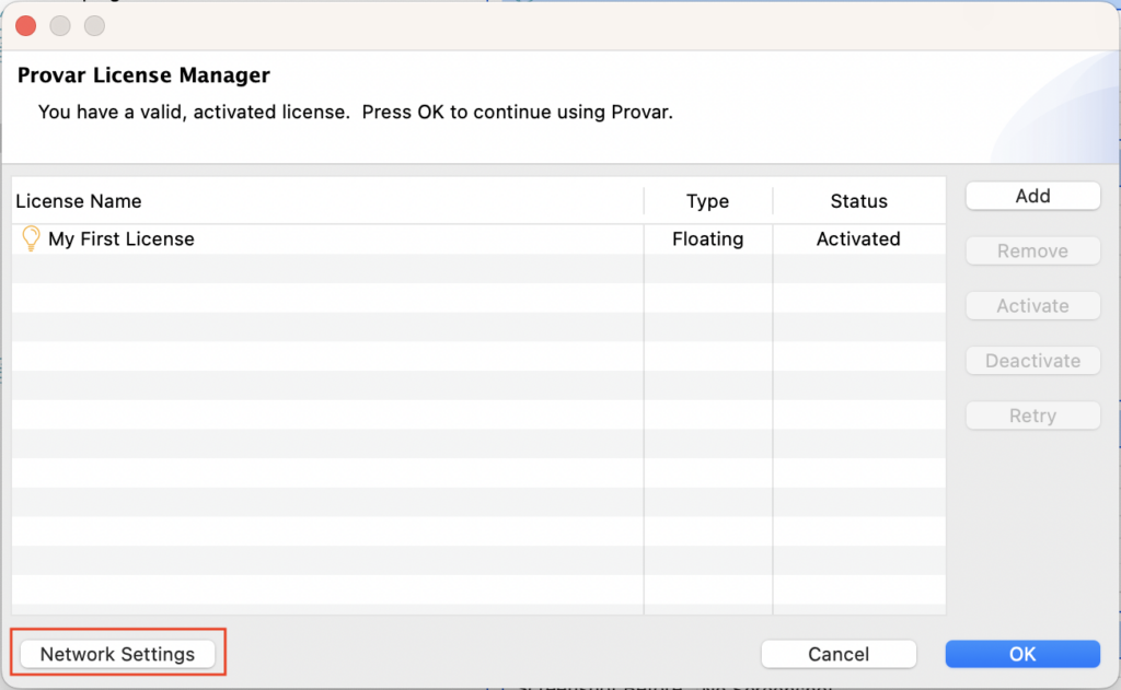 Defining Proxy Settings Provar Documentation