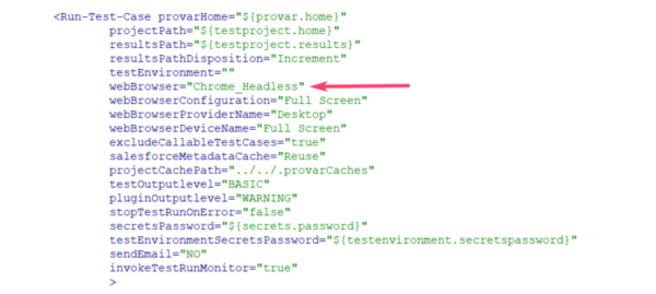 Testing Browser - Chrome Headless | Provar Documentation