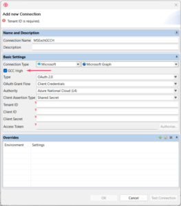 Create a Connection for Office 365 GCC High | Provar Documentation