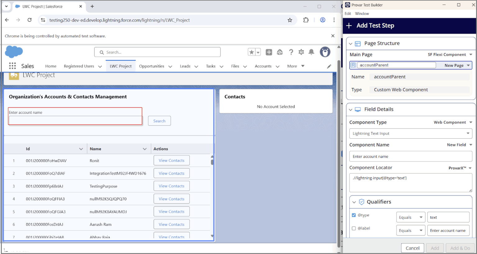 Automation V3: CBMT User Interface | Provar Documentation